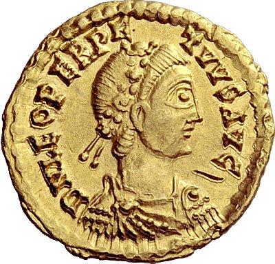 Roman Emp. Ricimer magister militum. Solidus ca. 461-467, AV 4.39g.