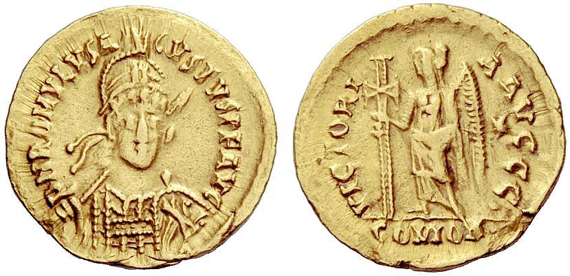 Roman Emp. Romulus Augustus. Solidus 475-476, AV 4.41g.