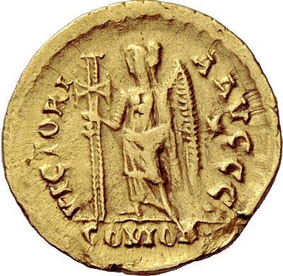 Roman Emp. Romulus Augustus. Solidus 475-476, AV 4.41g.