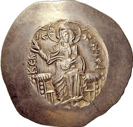 Byzantine Emp. Alexius III Angelus. Aspron trachy 1197-1203, EL 4.68g.