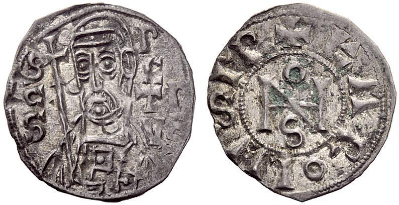 Italy. Roma. Giovanni VIII. Denaro, AR 0.92g.