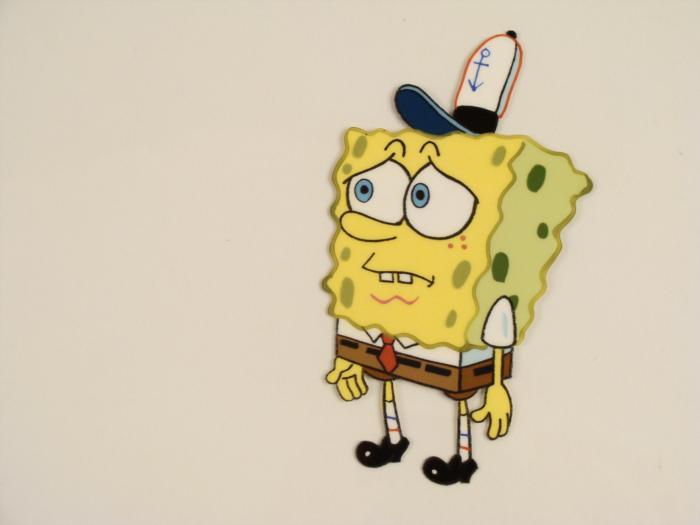 Droopy Eyes Production Art SpongeBob Original Cel Cool