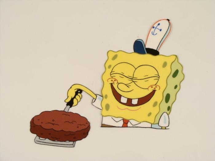 Flipping Patties Production SpongeBob Original Art Cel
