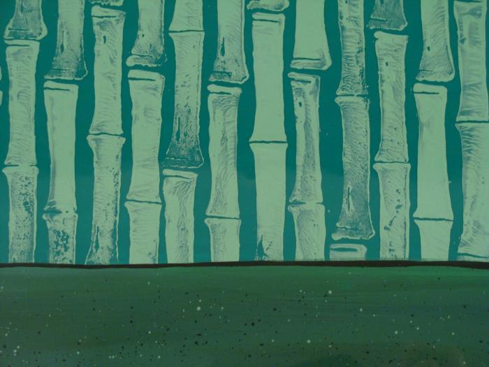 Original Wall Green Animation Cel SpongeBob Art Floor