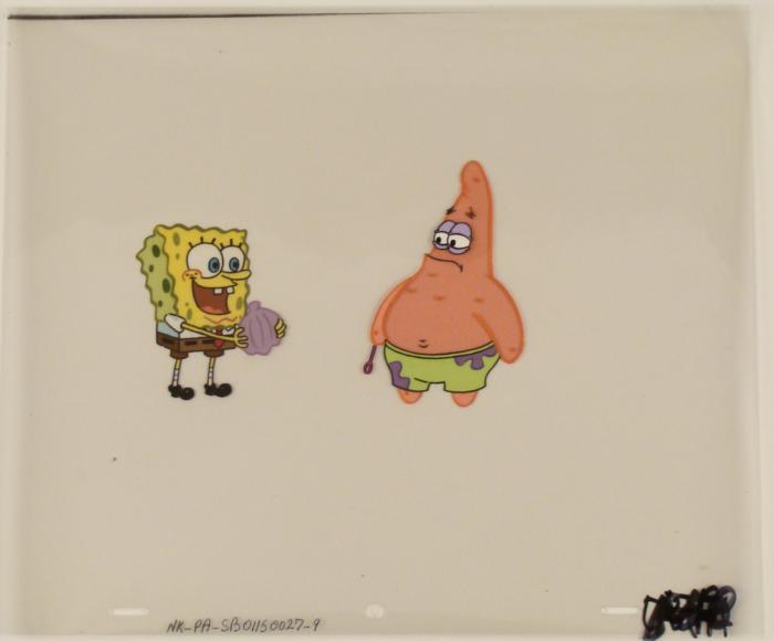 Clam Original Animation Art Spongebob Cel Patrick Star