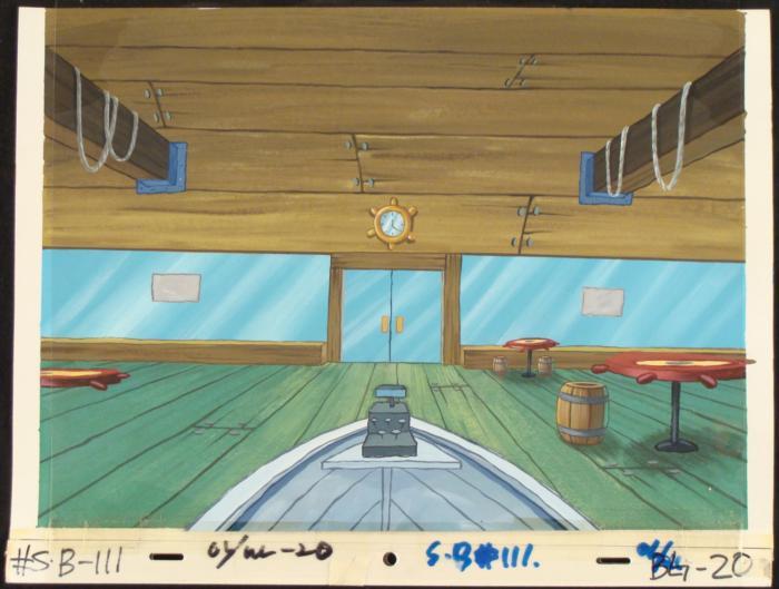 Spongebob Original Background Animation Krusty Krab Art