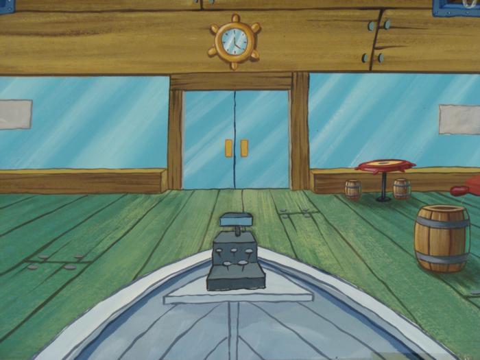 Spongebob Original Background Animation Krusty Krab Art