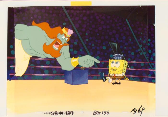 Original Spongebob Cel Repro Background Animation