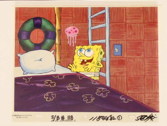 In Awe Background Spongebob Original Cel Production