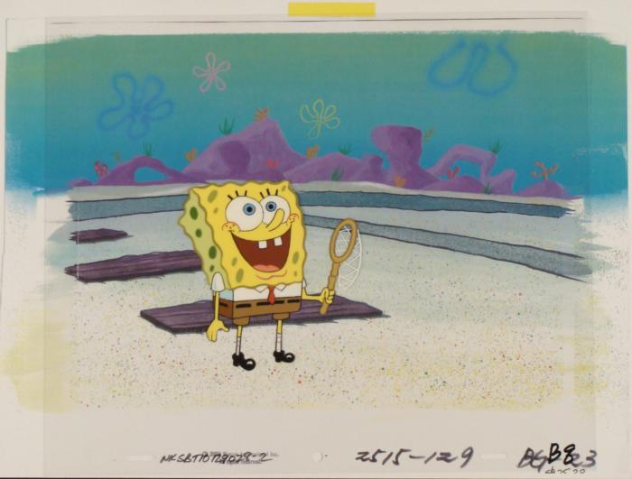 Jelly Net Production Spongebob Background Cel Original