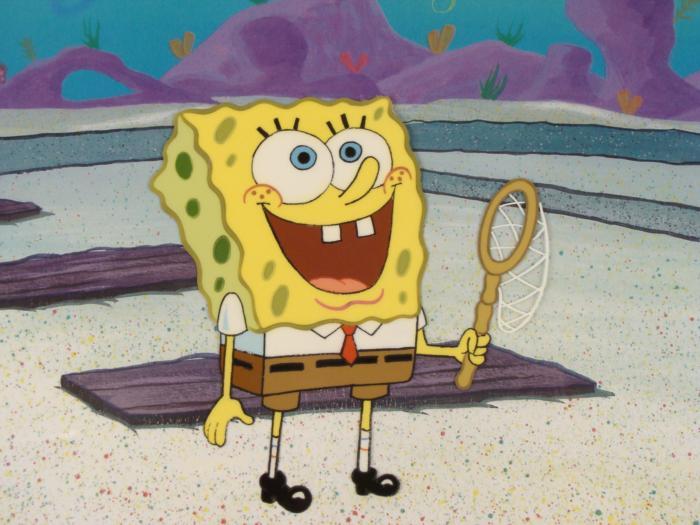Jelly Net Production Spongebob Background Cel Original