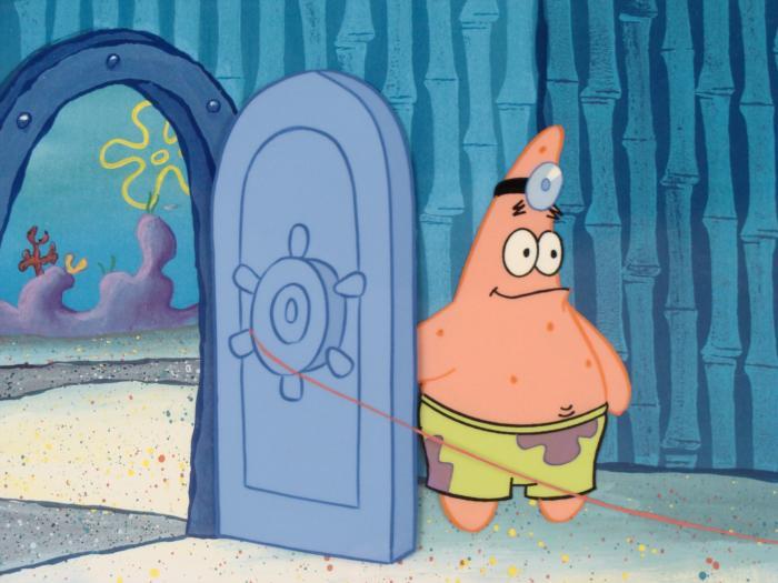 Doctor Original Art SpongeBob Cel Production Background