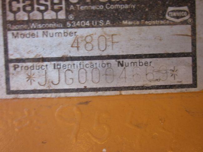 1990 Case 480F LL 4x4 Skip Loader