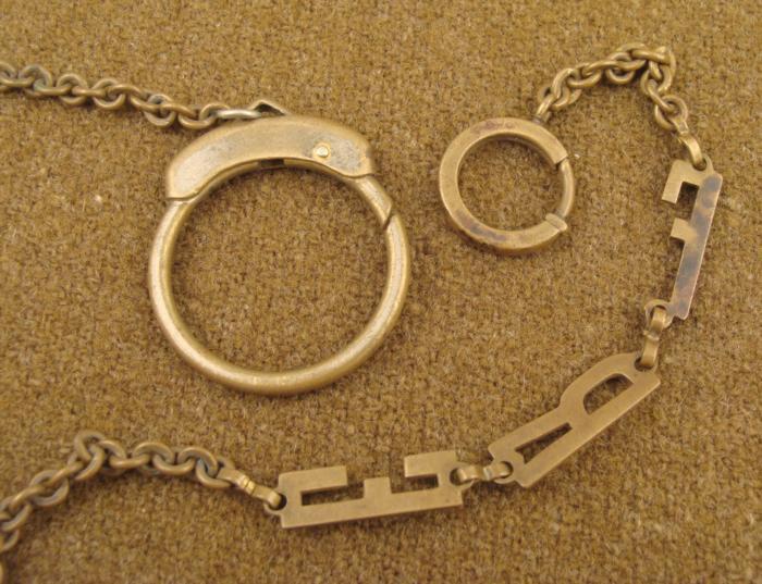 NAZI ERA 17 in. LONG POCKET WATCH FOB CHAIN