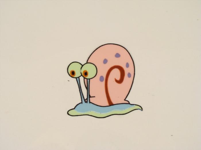 Original Gary Snail Cel Pet SpongeBob Production Art