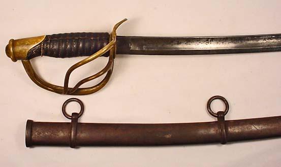 1864 CIVIL WAR ERA CAVALRY SWORD W/ SCABBARD - Mar