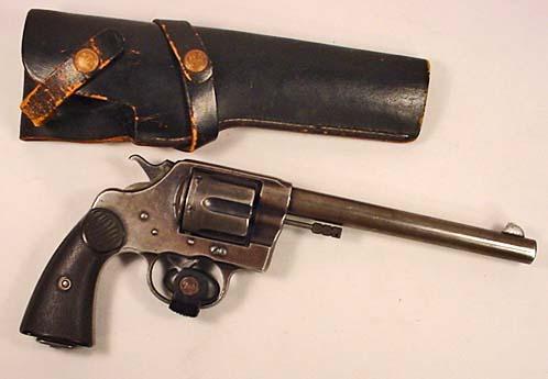 RARE EARLY COLT NEW SERVICE REVOLVER - Marked on T