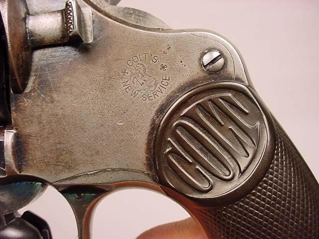RARE EARLY COLT NEW SERVICE REVOLVER - Marked on T