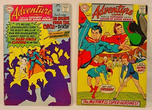 LOT OF 2 VINTAGE ADVENTURE COMIC BOOKS - NO. 367,