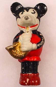 VINTAGE DISNEY PIE EYED MICKEY MOUSE BISQUE FIGURI