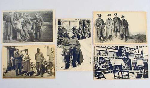 LOT OF 5 WW2 GERMAN NAZI ARCHIVE PHOTOS OF SOLDIER