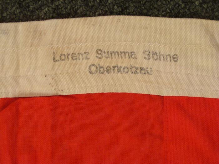 OUTSTANDING ORIGINAL NAZI KRIEGSFLAG/WAR FLAG. 30X52