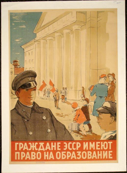 Post WWII Russian Military Poster Vintage Art Print