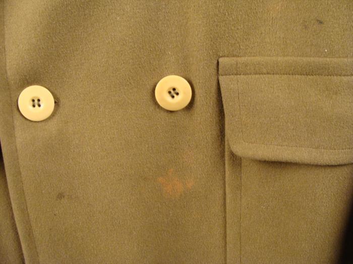 WWII US AAF PILOT-OFFICER 2ND LT DOESKIN WOOL OVERCOAT