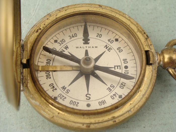 WWI Waltham Brass U.S. Army Military Compass