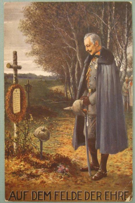 WWI GERMAN POSTCARD-COLOR-SHOWS YOUNG KAISER WILHELM