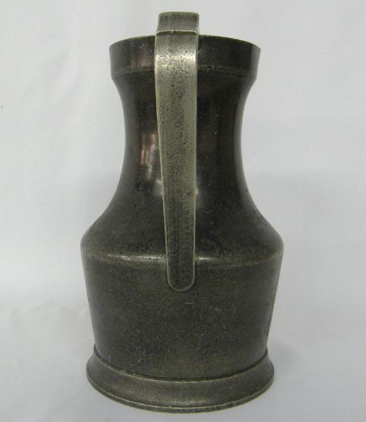 Antique Spanish Pewter L'Etain A La Rose Pitcher