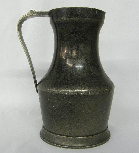 Antique Spanish Pewter L'Etain A La Rose Pitcher