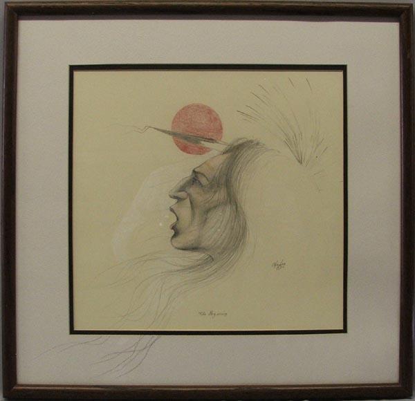 Original Framed Pencil Art by Chebon Barnoskie