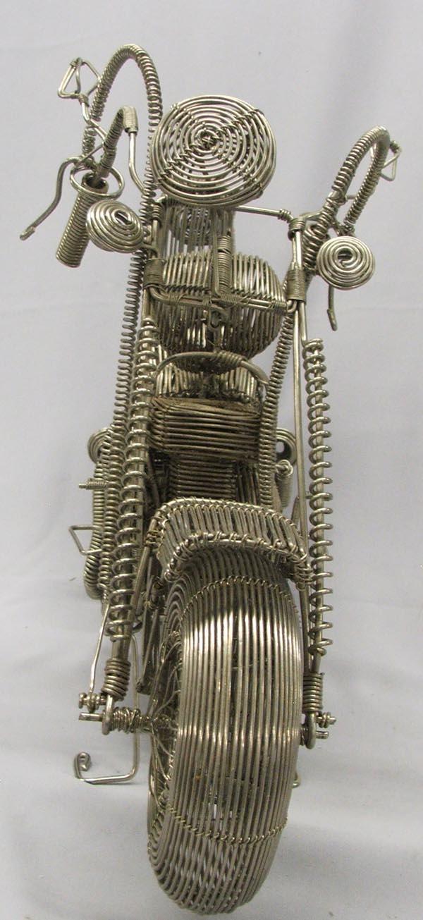 Hand Crafted Wire Motorcycle