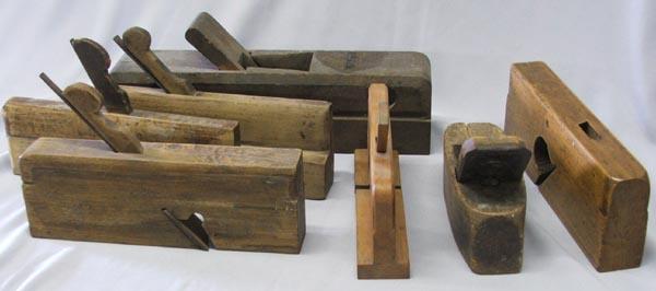 Collection Of 7 Antique Wood Planes