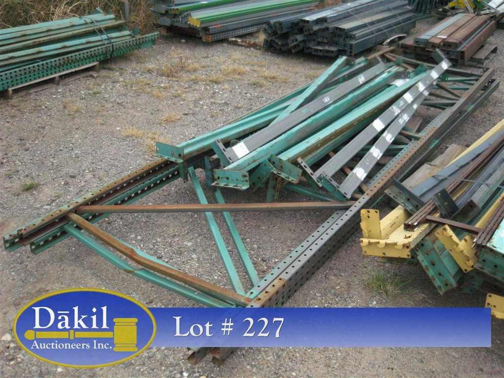 PALLET RACK 3 SECTIONS, 14 BRACES;