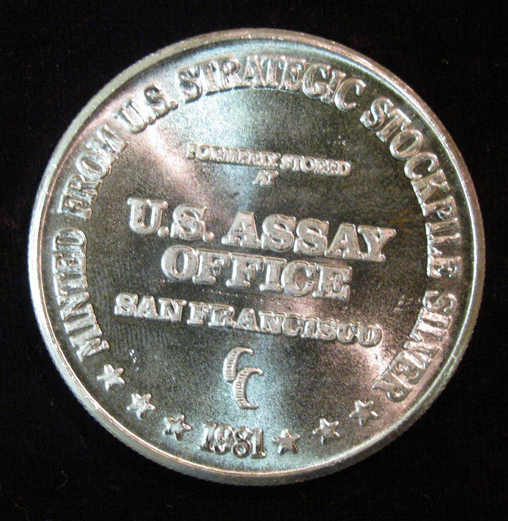 10. Historic .999 Fine Silver Rounds minted from U.S. Strategic ...