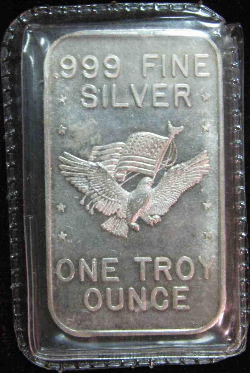 47. Historic .999 Fine Silver Ingot minted from U.S. Strategic ...