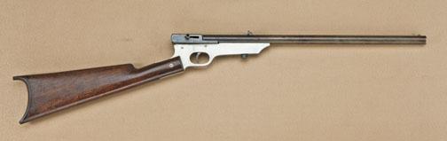 H.M. Quackenbush .22 caliber single-shot boy’s rifle, blue and nickel ...
