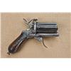 Double action pinfire (Apache type) pepperbox revolver, 7mm pinfire ...