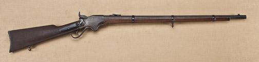 Spencer .52 caliber rimfire Army model rifle, 30” barrel, Traces of ...