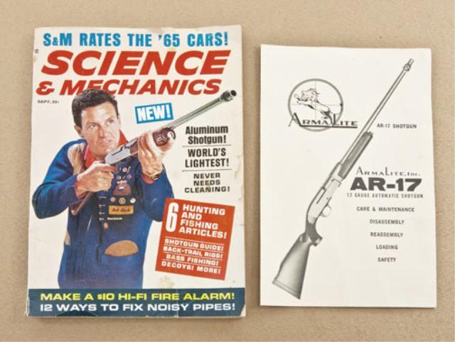 Armalite AR-17 12ga semi-automatic lightweight shotgun. 25” barrel ...