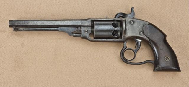 Savage .36 caliber ring trigger Navy revolver in fair condition showing ...