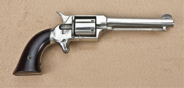 Urlinger type .32 caliber single action rimfire revolver with spur ...