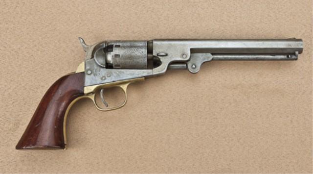 Manhattan .36 caliber Navy pistol, 6-1/2” barrel, grey patina finish ...