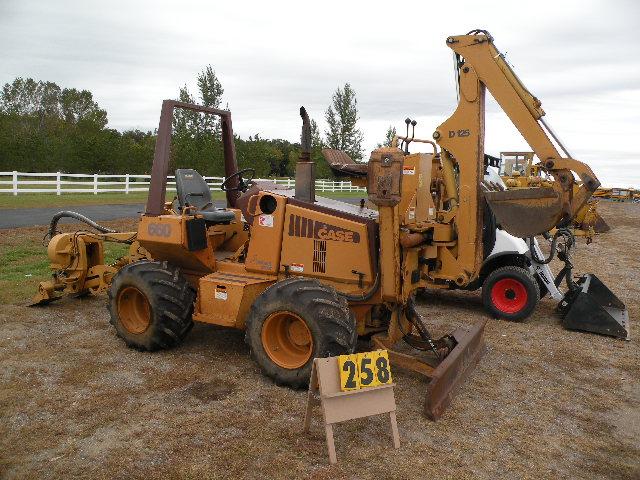 Case 660 cable plow w/D125 backhoe attachment