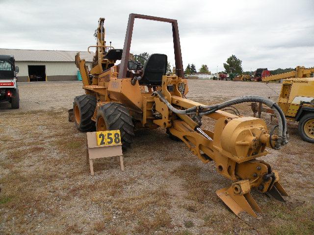 Case 660 cable plow w/D125 backhoe attachment