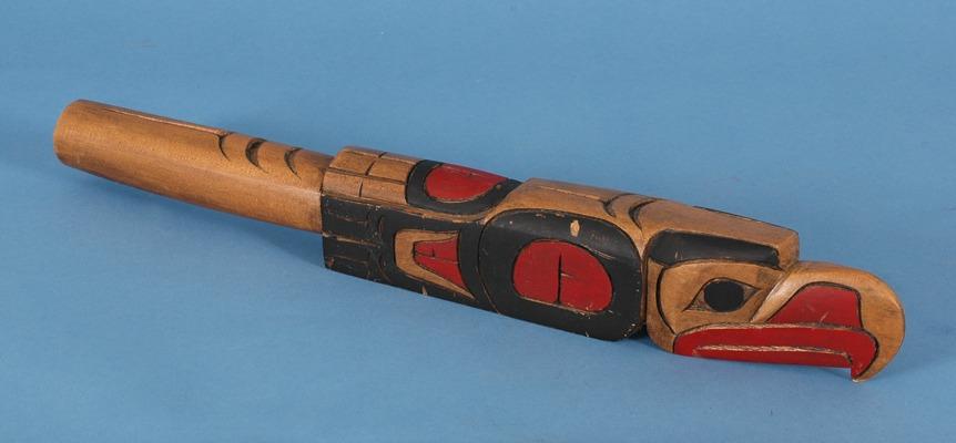 Salish Eagle Rattle by Detreck George 15 3/4" L.