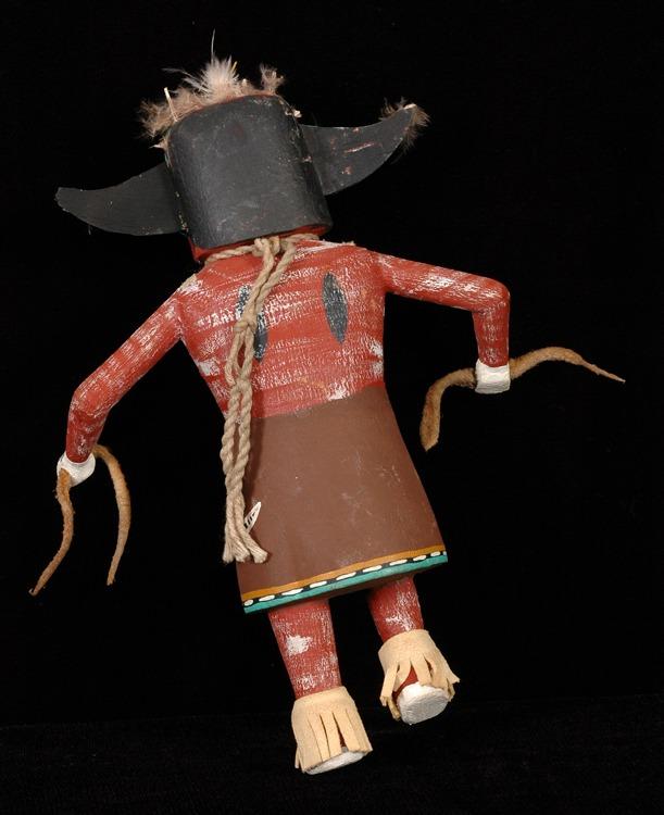 Hopi Snake Dancer Kachina ca. 1960's - Carved Cottonwood Root 8" H.