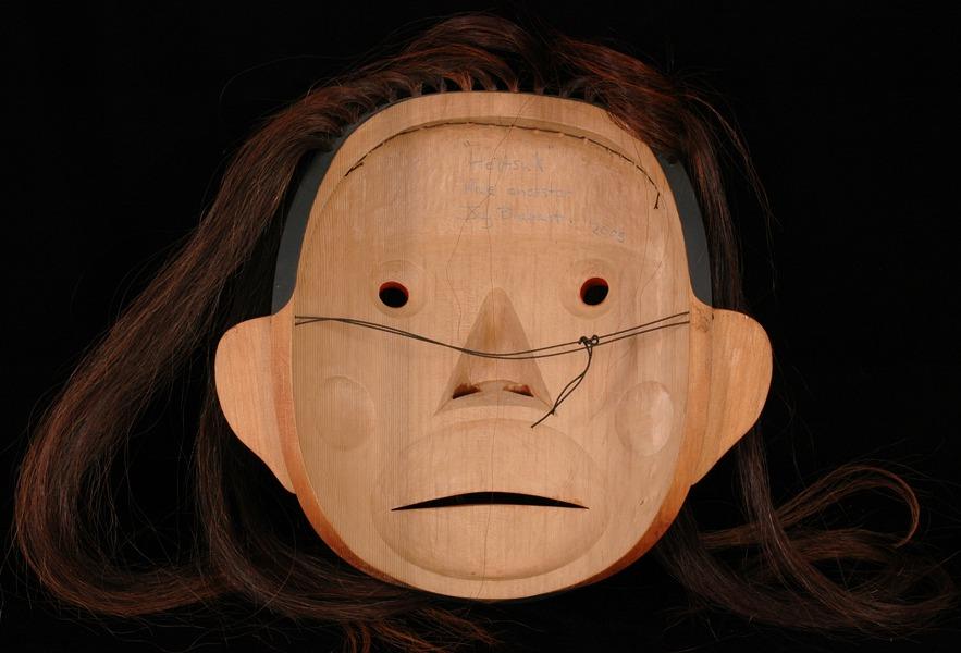 "Heiltsuk" Male Ancestor Mask Carved by Jay Brabant with Copper ...